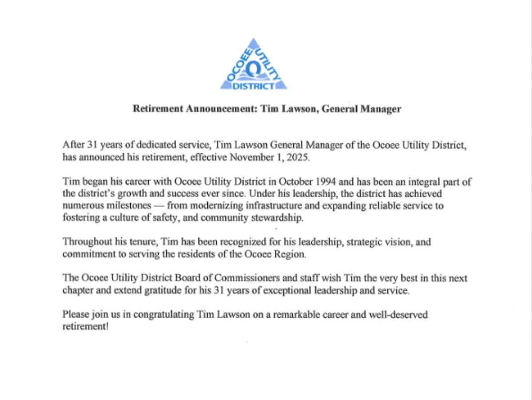 Home - Ocoee Utility District